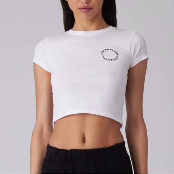 TALENTLESS | Tops | Talentless Circle Logo Baby Tee | Poshmark